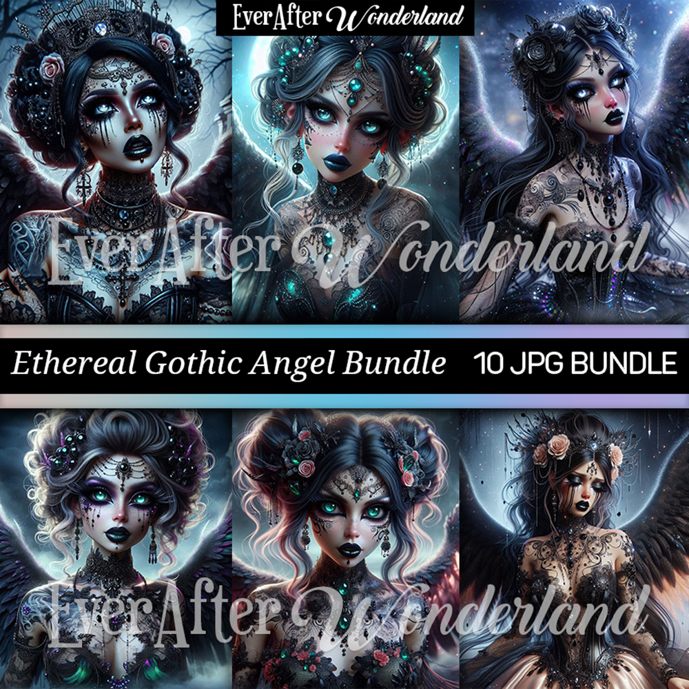 Gothic Angel Digital Bundle - Ever After Wonderland